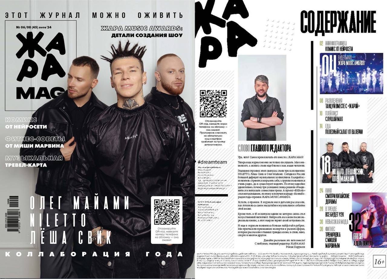 ZHARA MAG в твоем формате: «ЖАРА MAG» стал первым музыкальным журналом с digital-обложкой